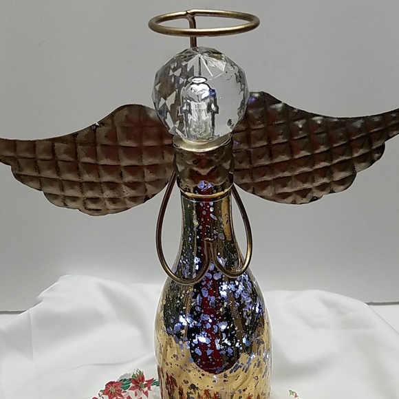 unknown | Jewelry | Bottle Angel With Lights Gold Color | Poshmark